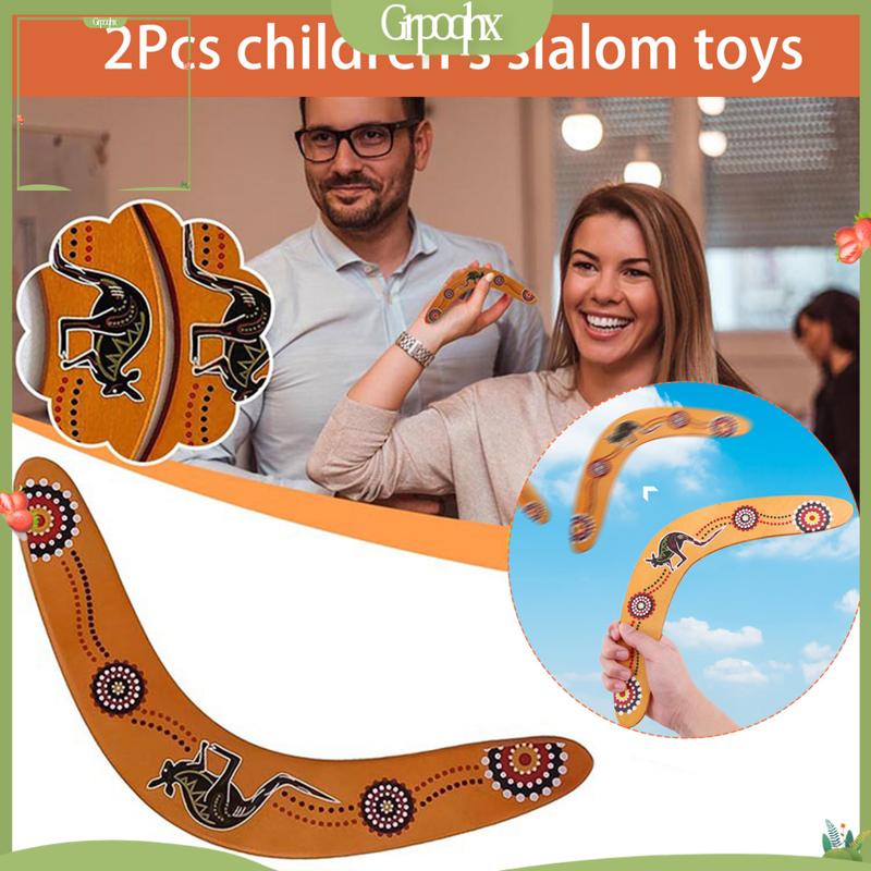 Grpoqhx- Children Boomerang Toy Safe Kids Outdoor Toy Wooden - TikTok ...