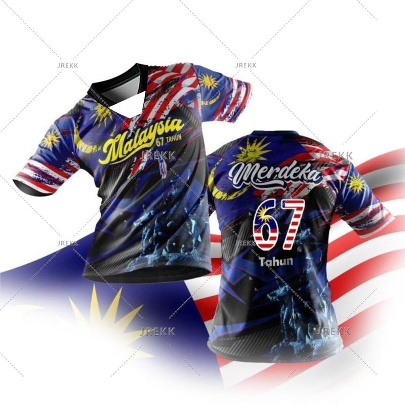 Nama & Nombor Tersuai Percuma MERDEKA 67 BAJU Jersi Baju t-shirt ...