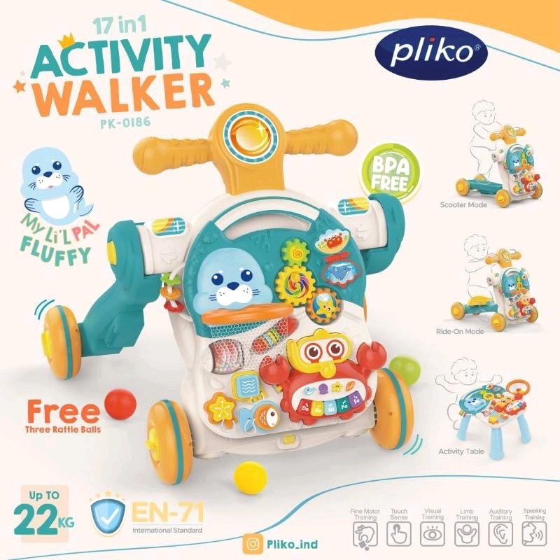 PUSH WALKER PLIKO ACTIVITY MUSIC WALKER 17 IN 1 MODE - Shop | Tokopedia