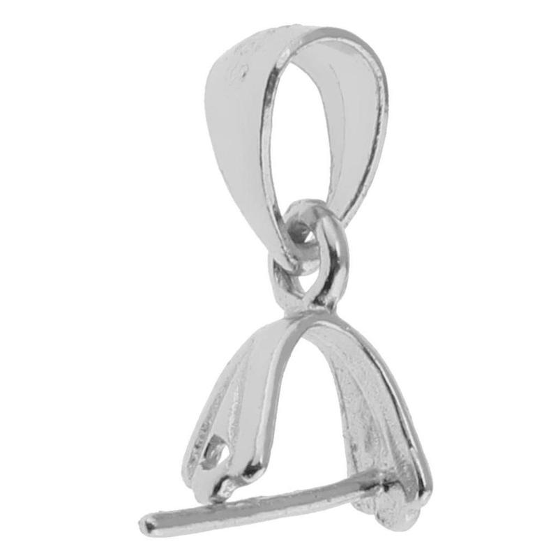 925 Sterling Silver Pinch Clip Clasp Bail Clasps Pendant Clasps ...
