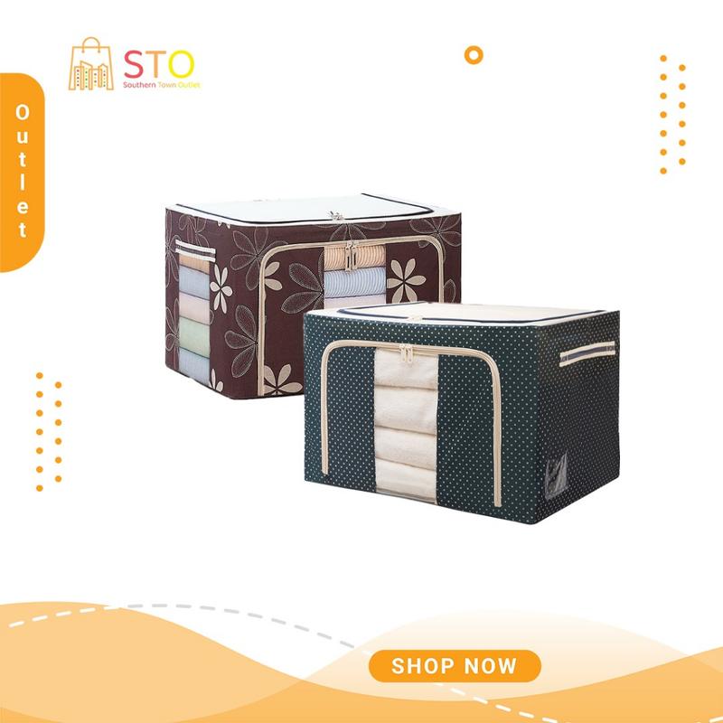STO Oxford Cloth Foldable Storage Box Large Capacity Double Zip ...