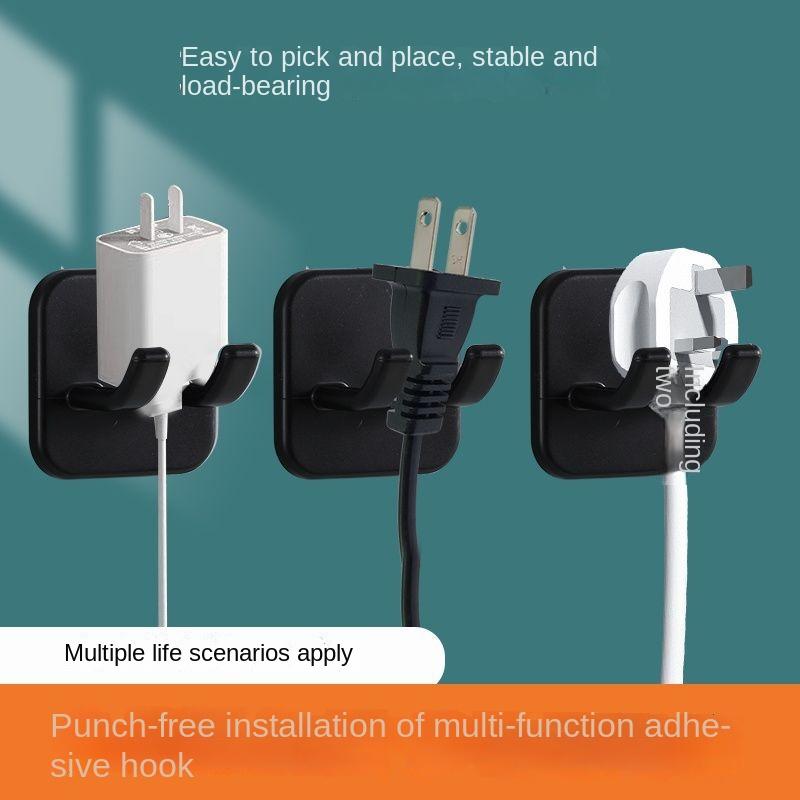 Power Cord Plug Hook Punch-Free Strong Adhesive Hook Kitchen - TikTok ...