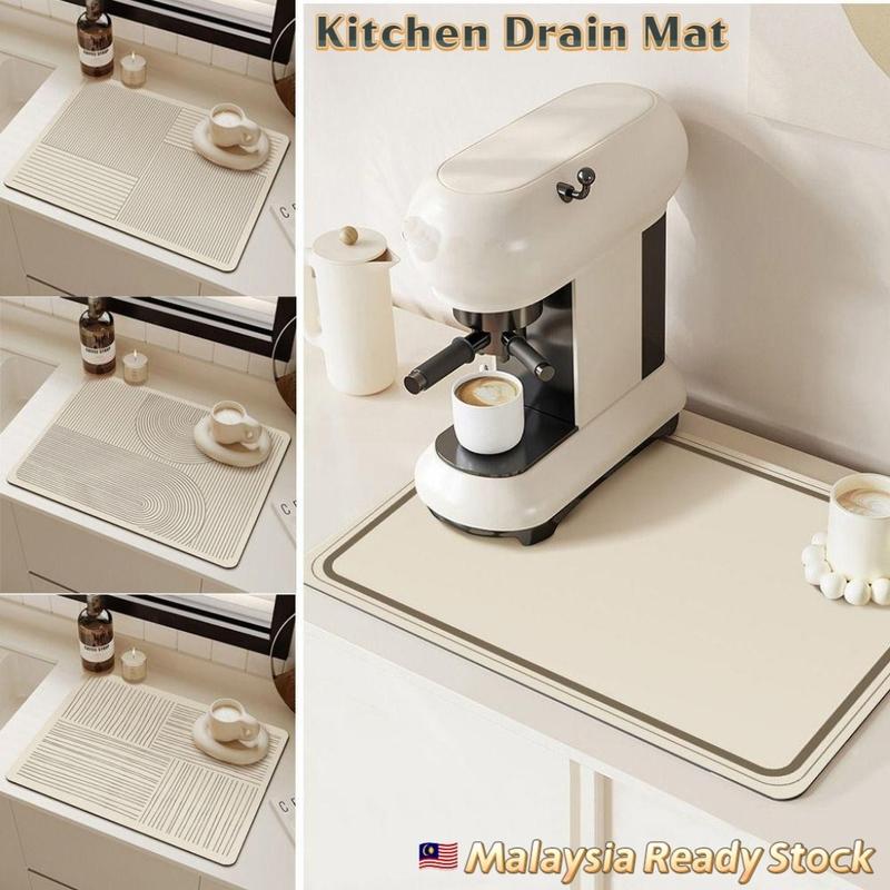 Sink Absorbent Mat Placemats Kitchen Table Mat Waterproof Utensil ...