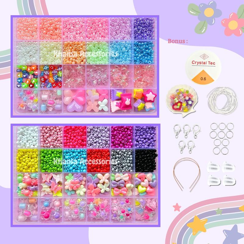 DIY Manik Manik Set Lengkap Gelang Aesthetic - DIY Craft Kit Manik ...