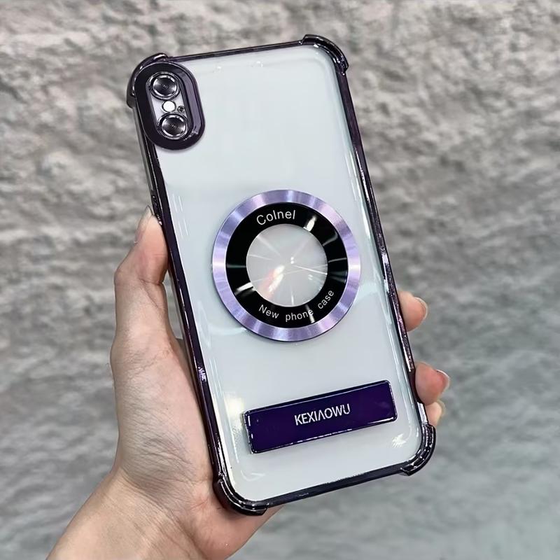 Casing iPhone X/XS XR XSMax Electroplated four-corner anti-fall ...