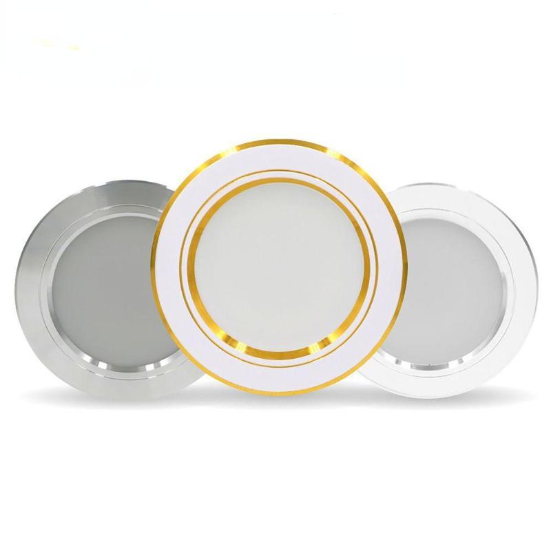 5W 9W 12W 15W 18W Led Panel Light Gold/Silver/White Body Ceiling ...