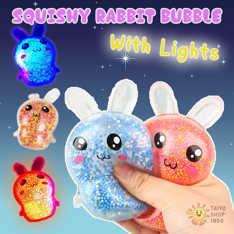 TAIYO Mainan Anak Squishy Rabbit Bubble With Lights LED Kelinci - Shop ...