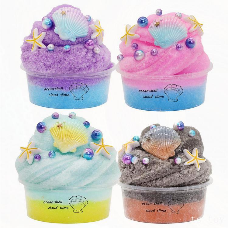 Fluffy Cloud Slimes 60ml Soft Clay Floam Mud Supplies Kit Elastic ...