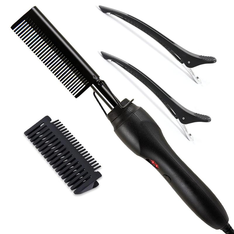 Electric Straightening Comb for Black Hair and Wigs - Copper - TikTok Shop
