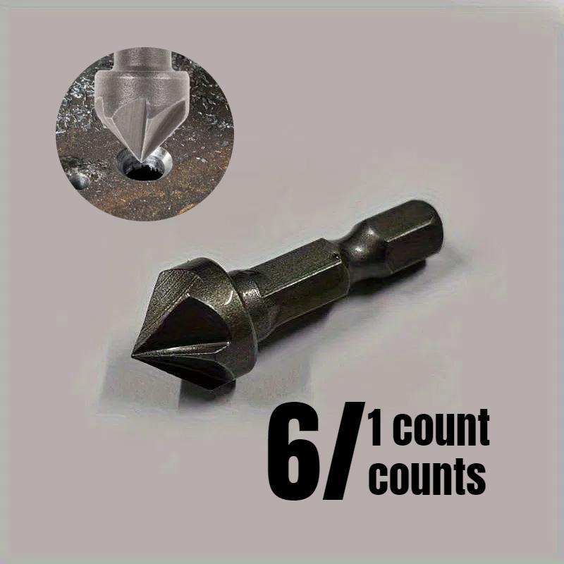 Carbon Steel Chamfering Tool, Hexagon Shank for Woodworking Hole ...