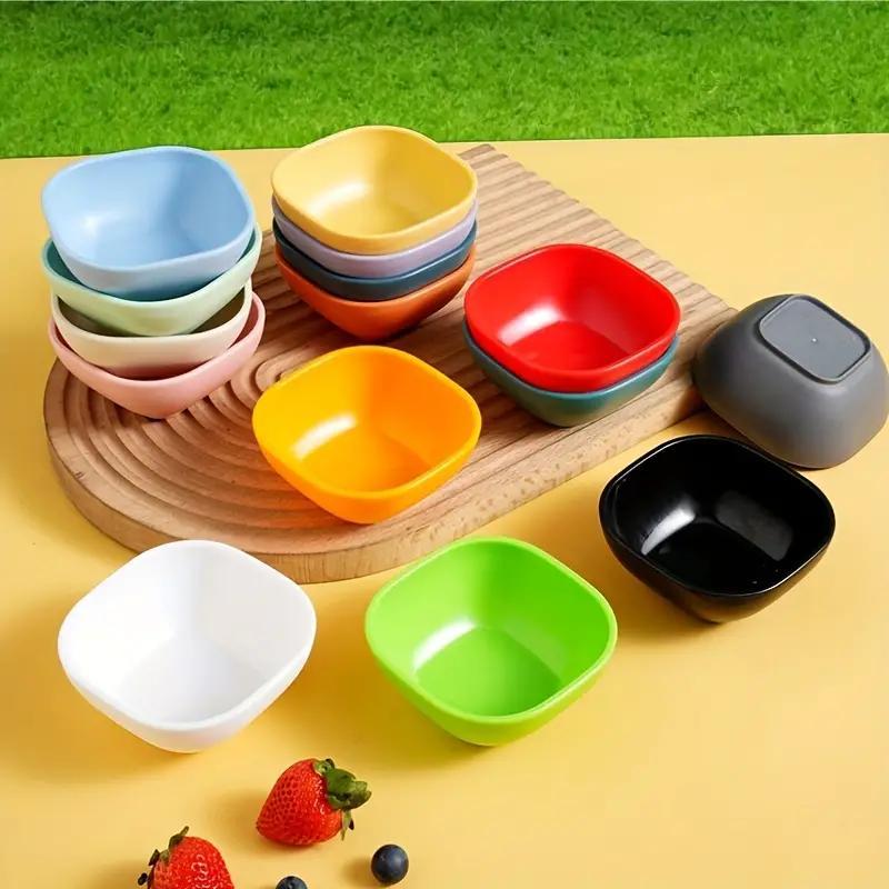 Square Sauce Bowl Set, 6 Counts/set Durable & Easy Cleaning Sauce ...