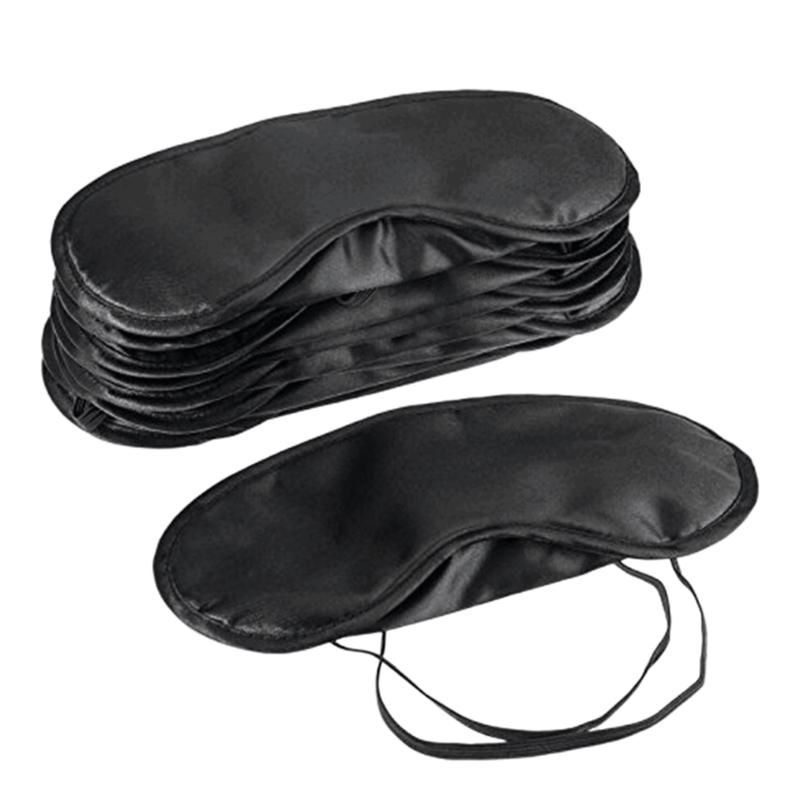 Black Polyester Eye Mask 15-Pack Portable Shading Blindfold - TikTok ...