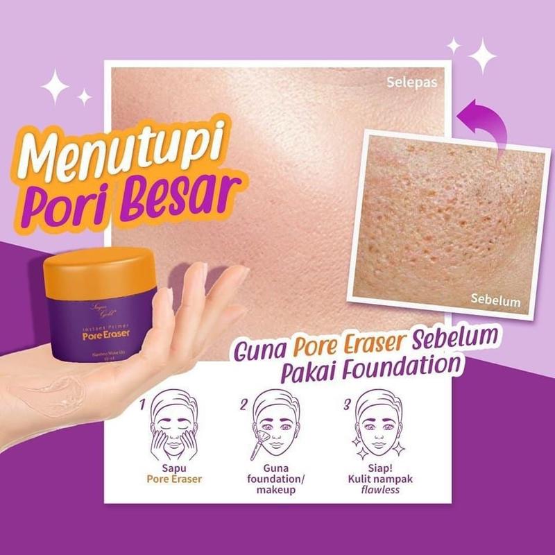 SUGAR GOLD INSTANT PRIMER, PORE ERASER & TRAVEL SIZE - TikTok Shop Malaysia