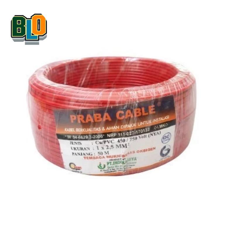 Kabel Listrik NYA 1X2,5 Praba SNI Tembaga Murni 50 Meter - Shop | Tokopedia