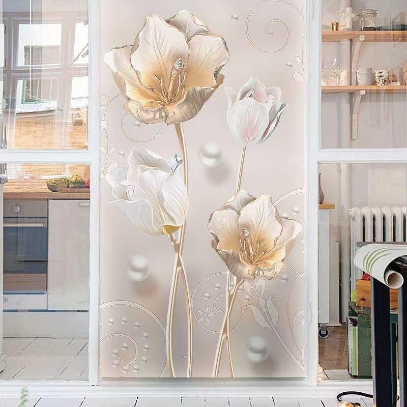 Bathroom Glass Stickers Bathroom Transparent Transparent Anti ...