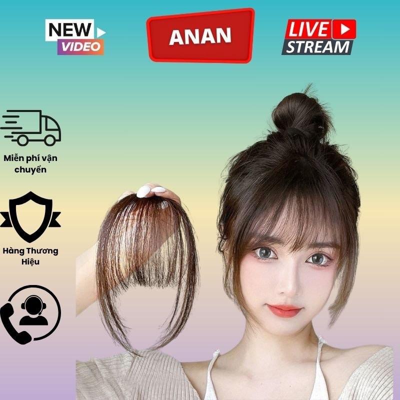 Tóc giả nữ AnAn kẹp mái thưa tóc thật chịu nhiệt siêu mềm đẹ - TikTok Shop Vietnam