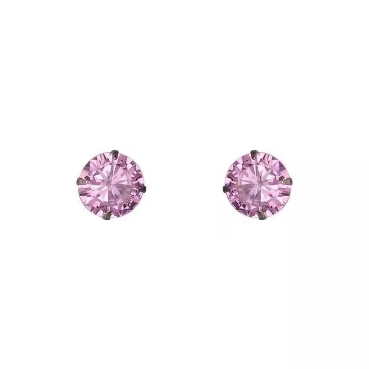 Anting-anting Zirkon Merah Jambu, Anting-anting Gadis Manis, - TikTok ...