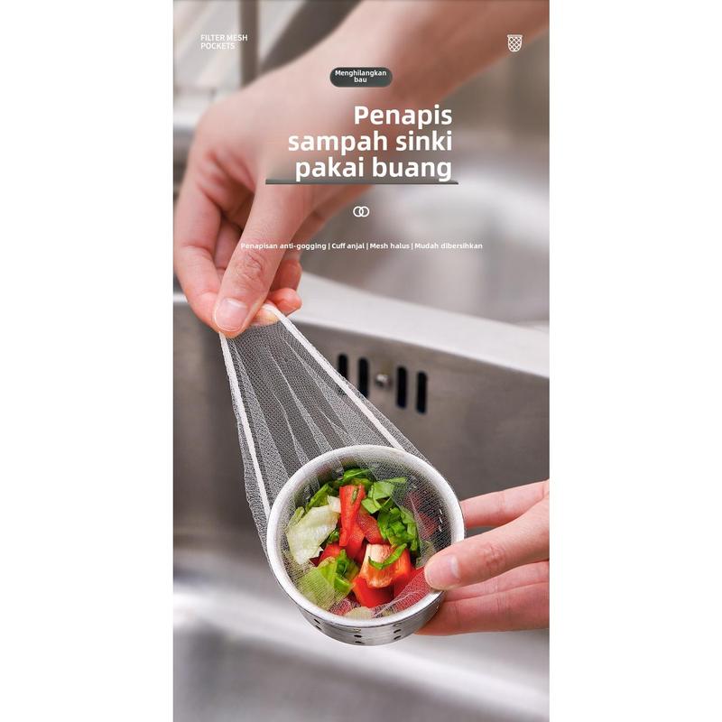 Penapis Sinki Dapur, Reka Bentuk Mulut Anti-Menyekat, Mengeluarkan ...