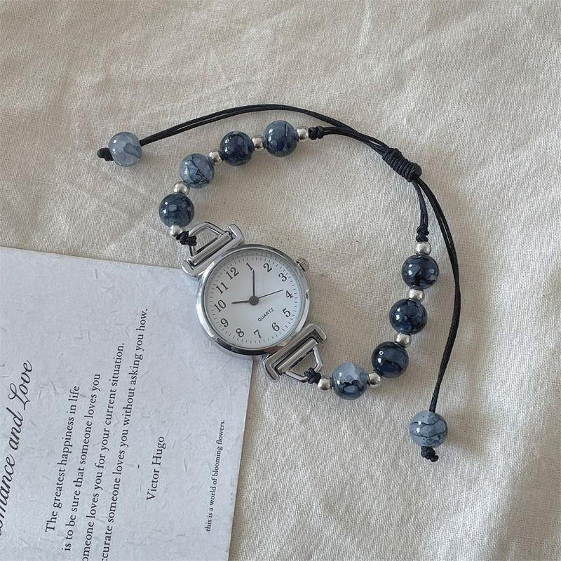 Jam Tangan Tali Pembawa Tenunan Manik, Gaya Cina, Rekaan Camellia ...