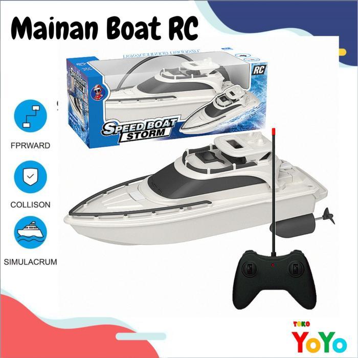 Jual Mainan Anak Perahu Remote Control Boat RC High Speed Kapal Air ...