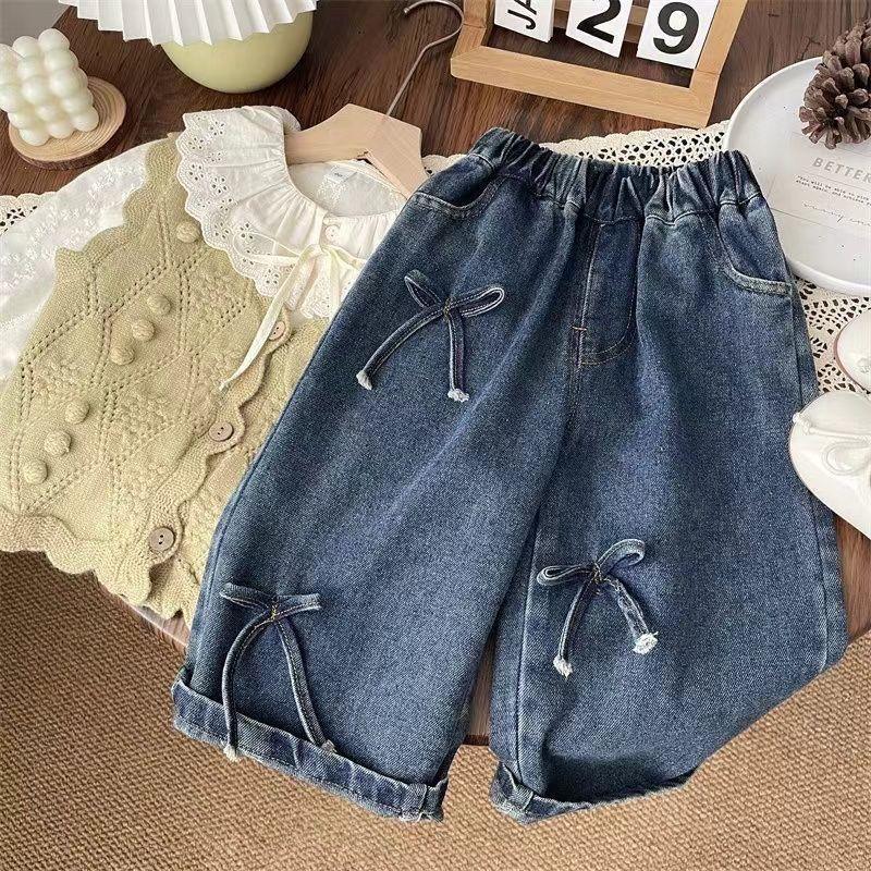 Seluar Denim Kanak-kanak Perempuan, Versi Longgar, Seluar Kaki - TikTok ...