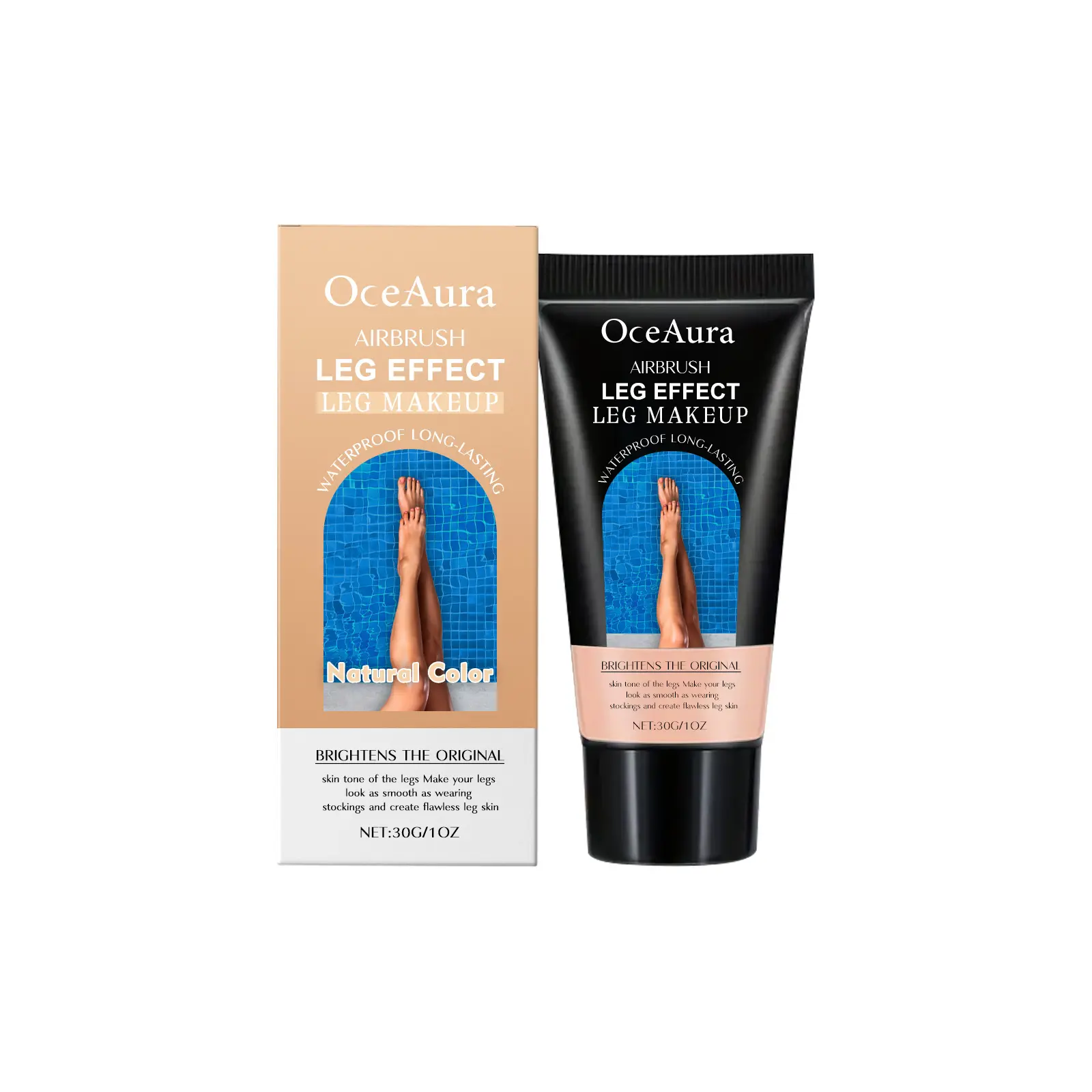 OceAura Leg Skin Tone Foundation, Summer Outdoor Beach Bronzer With ...