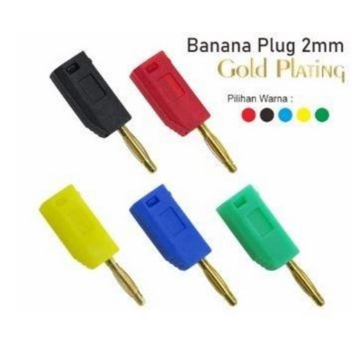 Jual Jack Banana Plug 2mm Socket Banana 2mm Jek Banana - BETINA, Biru ...