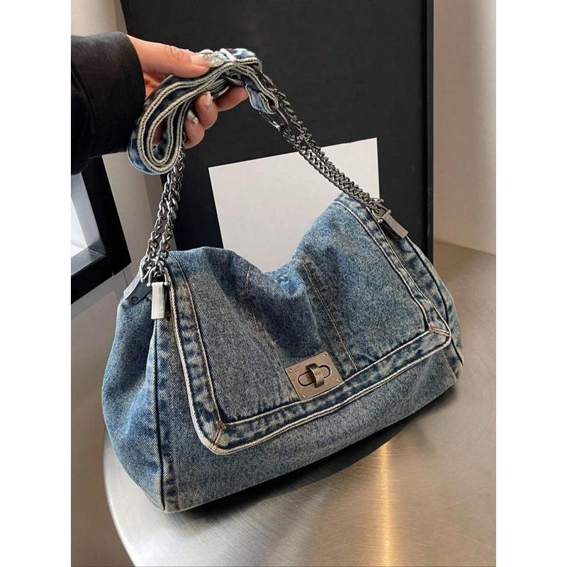 Mother's Day Gift, Fashion Denim Chain Purse Bag, 2025 Casua - TikTok Shop