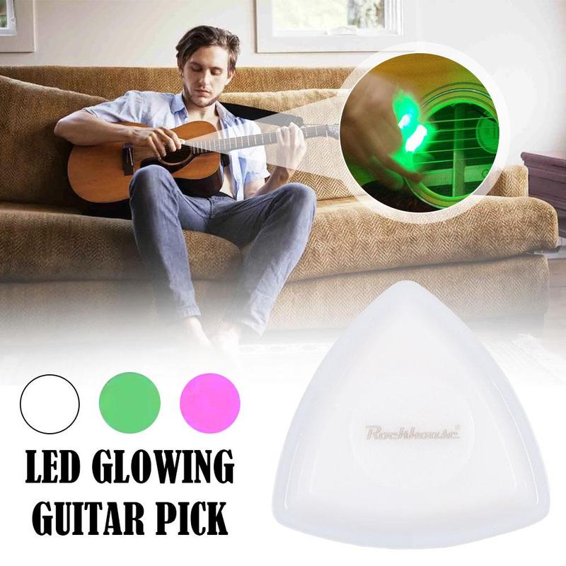 LED Glowing Guitar Pick Food-Grade Plastic Guitar Touch Stringed ...
