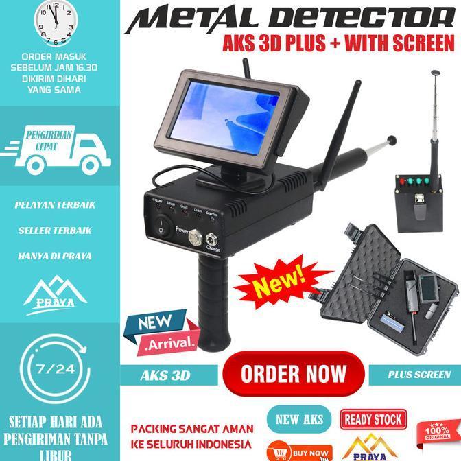 Promo / Terlaris AKS PLUS PROFESSIONAL METAL DETECTOR detektor logam ...