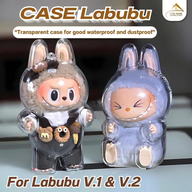 V1 V2 Labubu Shape Protective Acrylic Case Thickened Doll Ba - TikTok ...