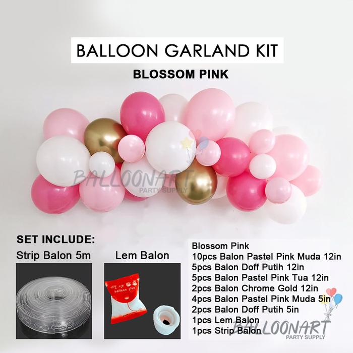 Jual BALLOON GARLAND DIY KIT/BALON LATEX ULANG TAHUN/BALON CHAIN ...