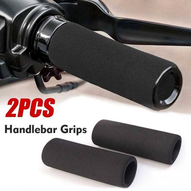 2Pcs Universal Motorbike Motorcycle Slip on Foam Anti Vibration ...