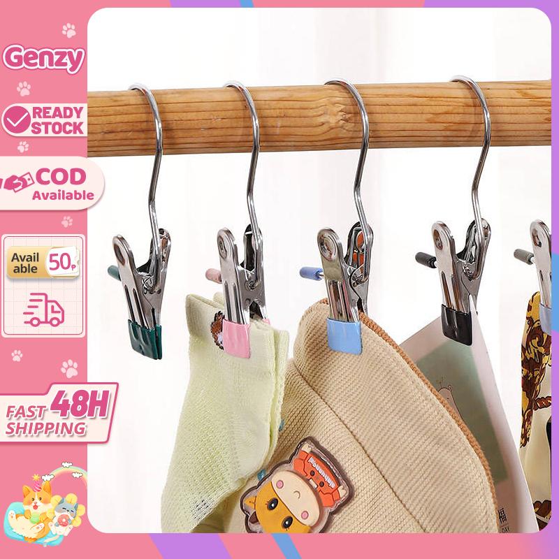 Hook Clip Laundry Hook Boot Hangers with Clips Stainless Steel - TikTok ...