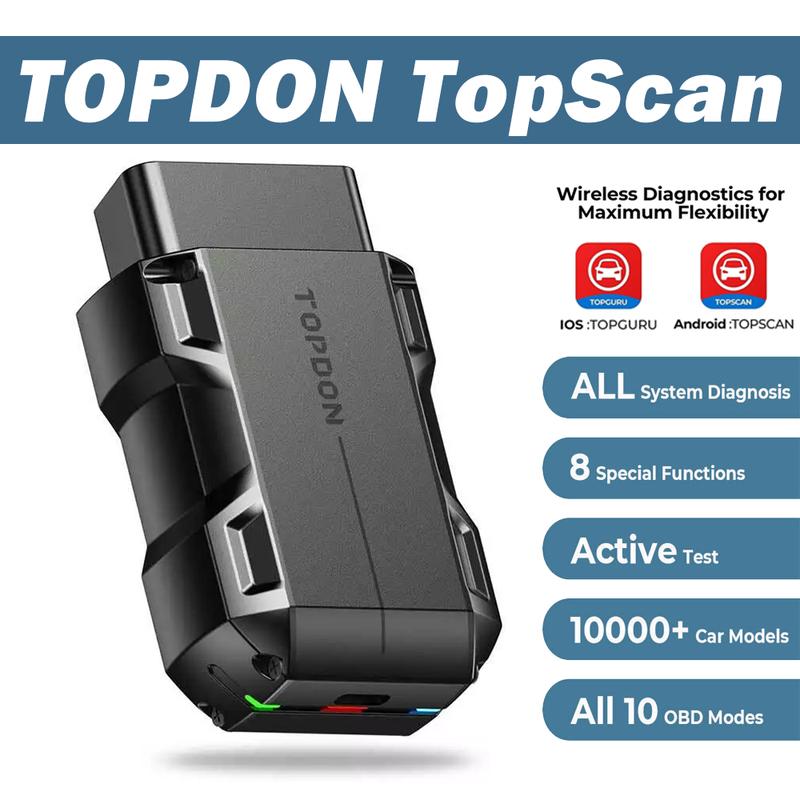 TOPDON TopScan Lite OBD2 Scanner Bluetooth, Bi-Directional Scanner ...