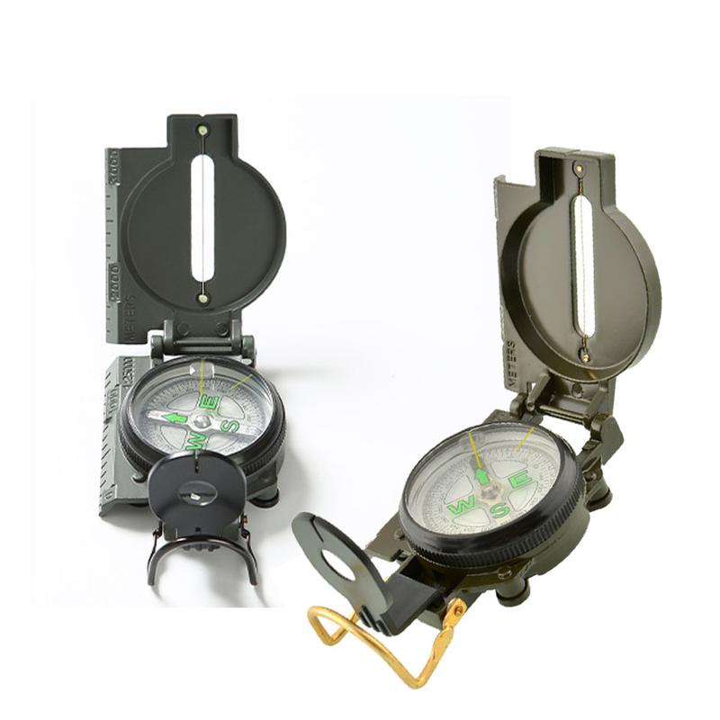 2024 New Portable Compass Outdoor Camping Folding Compass Green ...