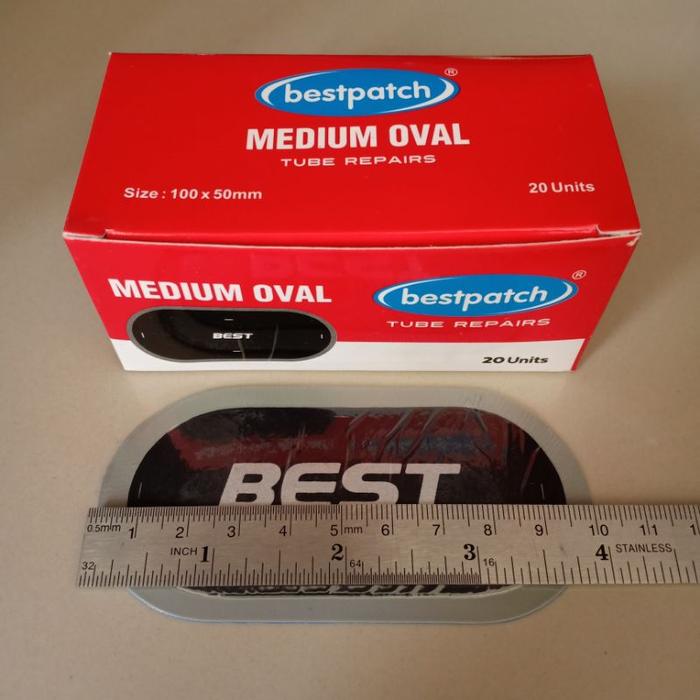 Jual Tip Top Bestpatch Medium Oval 100x50mm 1 Box isi 20pcs - Karet ...