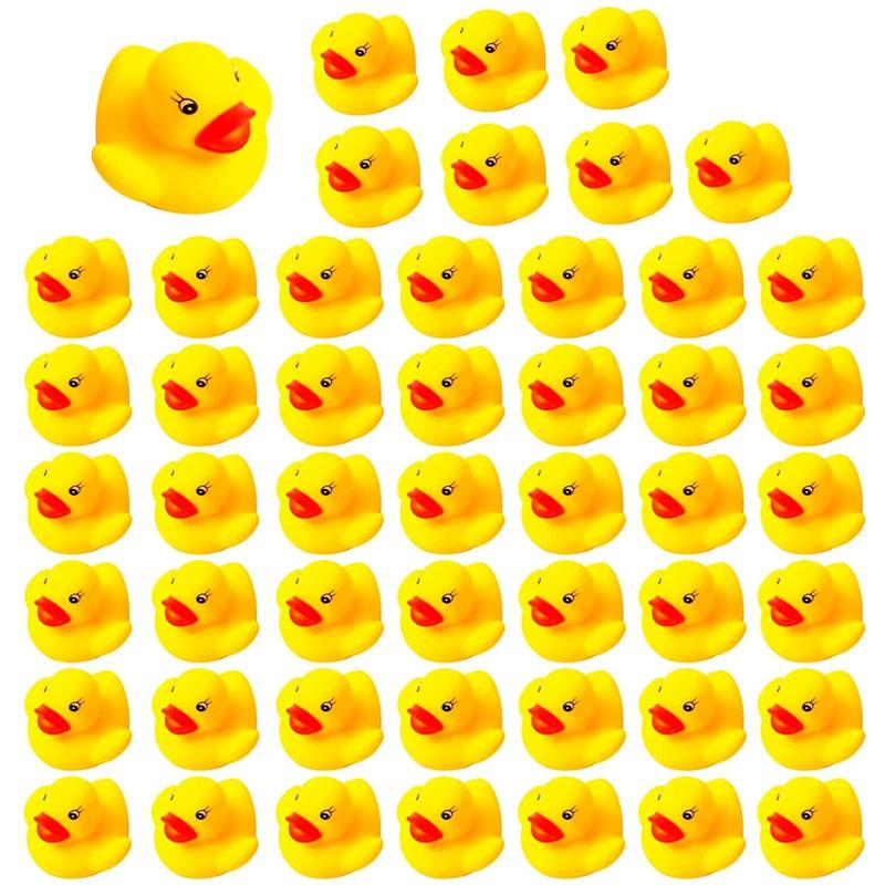 5/10pcs Squeaky Rubber Duck Duckie Float Bath Toys Baby Shower - TikTok ...