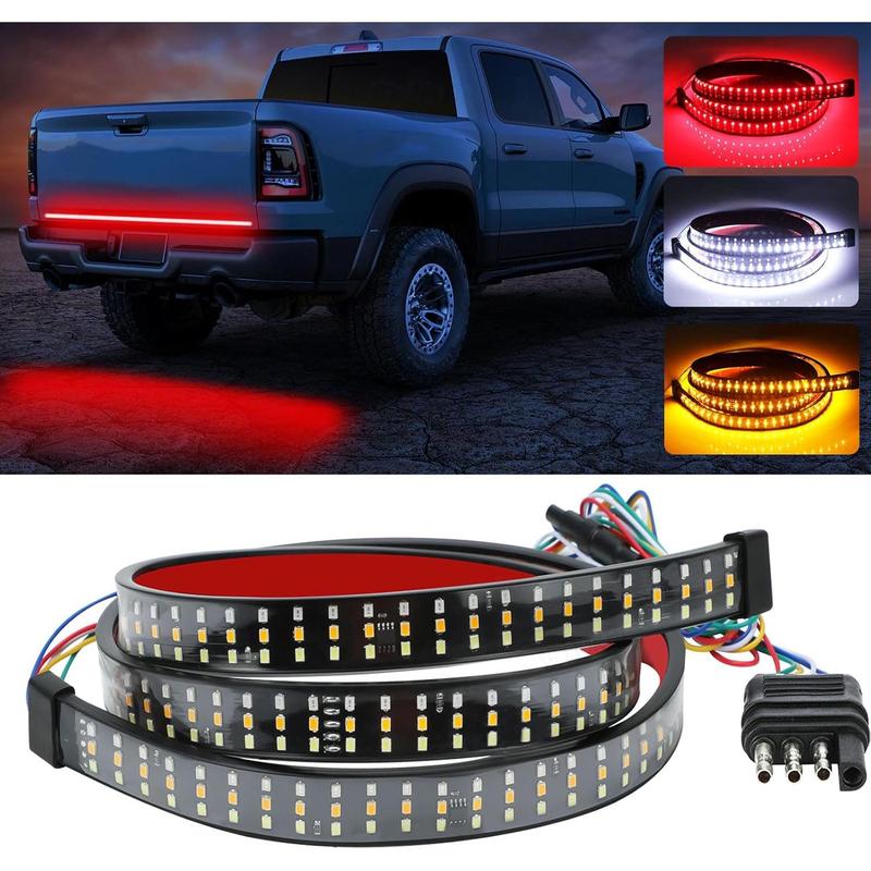 60" Triple-Row LED Tailgate Light Bar – Brake/Reverse/Turn Signals ...