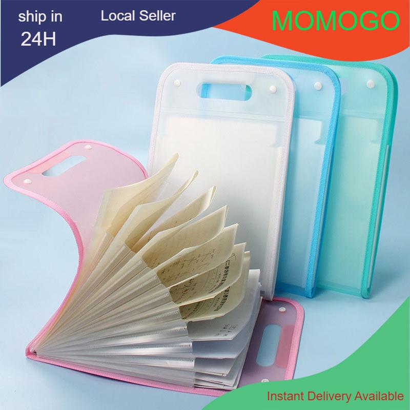 A4 Expanding File Folder 13 Grids Organ Bag Thickened PP Folder ...