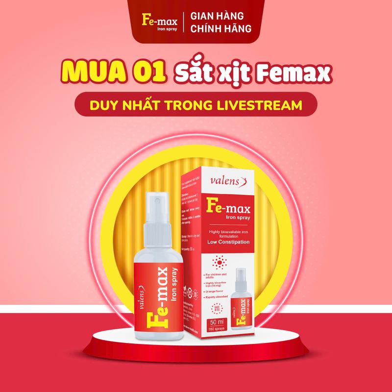[ĐỘC QUYỀN LIVESTREAM] Sắt xịt Femax hữu cơ bổ sung dự phòng - TikTok ...