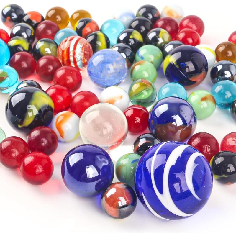 85 pack Glass Marbles, Space Marbles 4 Sizes Assorted Colors - TikTok Shop