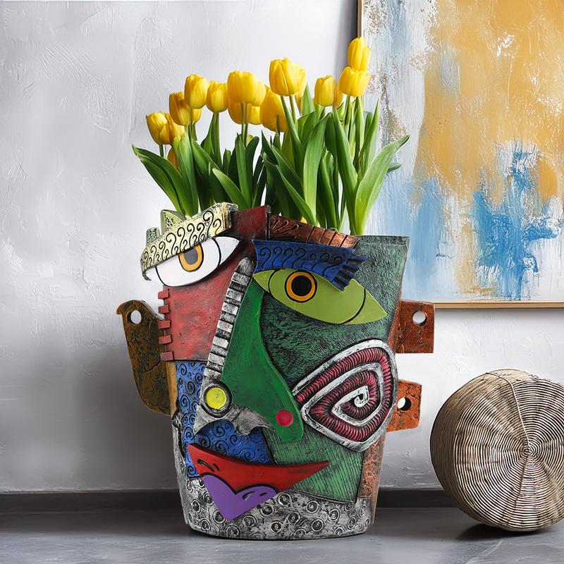 New Cross-Border New Colorful Frown Abstract Creative Flower - TikTok ...