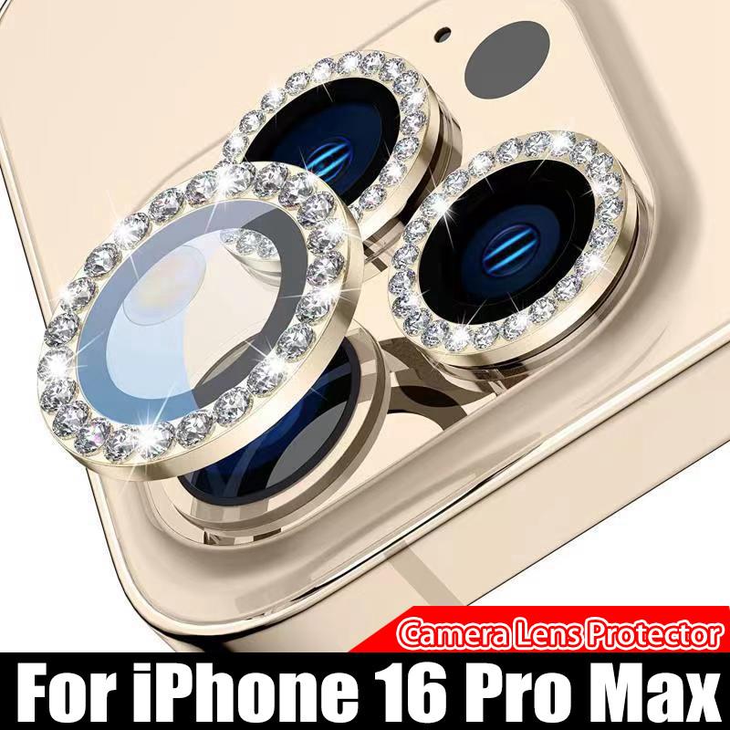 Diamond Camera Lens Protector for iPhone iPhone 16 15 14 Plus 13 12 ...