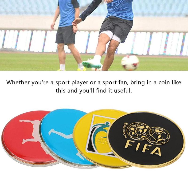 1Pcs Portable Football Training Match Referee Flip Coin Soccer Pick ...