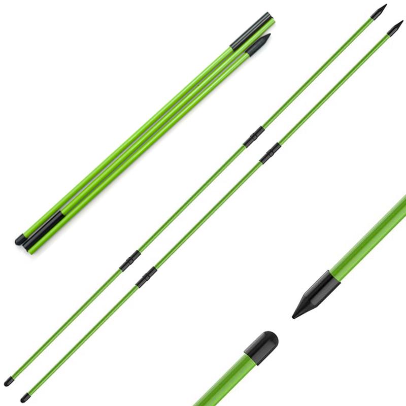 2Pcs Golf Alignment Rod 3 Section Collapsible Aiming Swing Putting ...