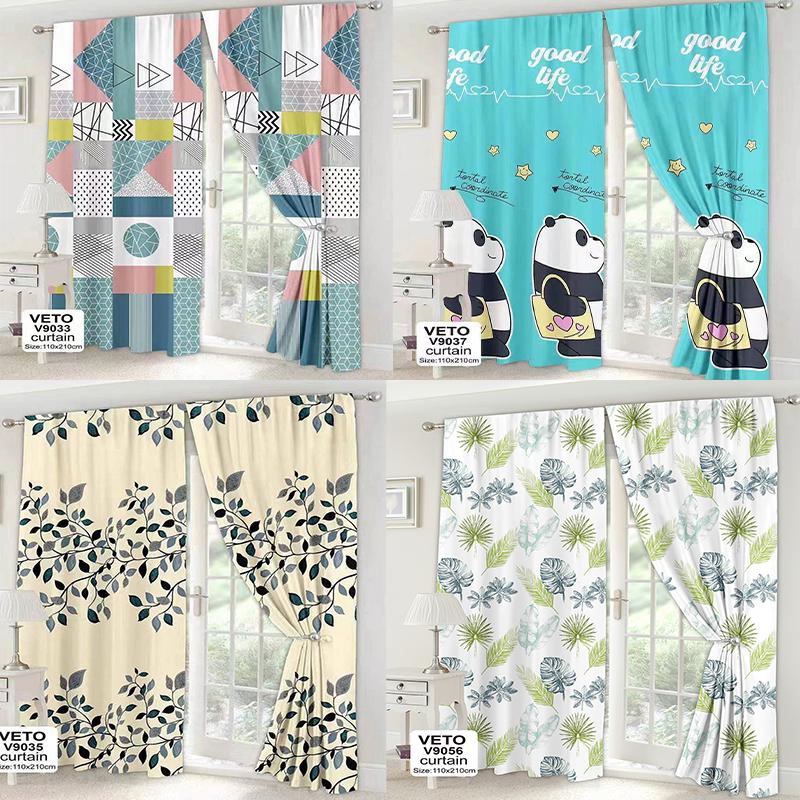 Wall Curtain Shade Curtain Room Curtain Non Ring Curtain Curtain ...