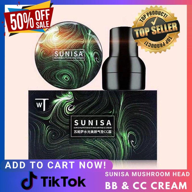 SUNISA Waterproof Foundation CC Cream Set Original Natural Sale - TikTok Shop Philippines
