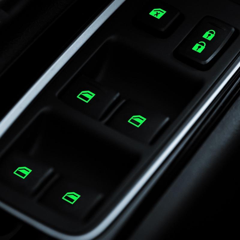 Window Luminous Stickers Luminous Door Button Safety Fluorescent ...