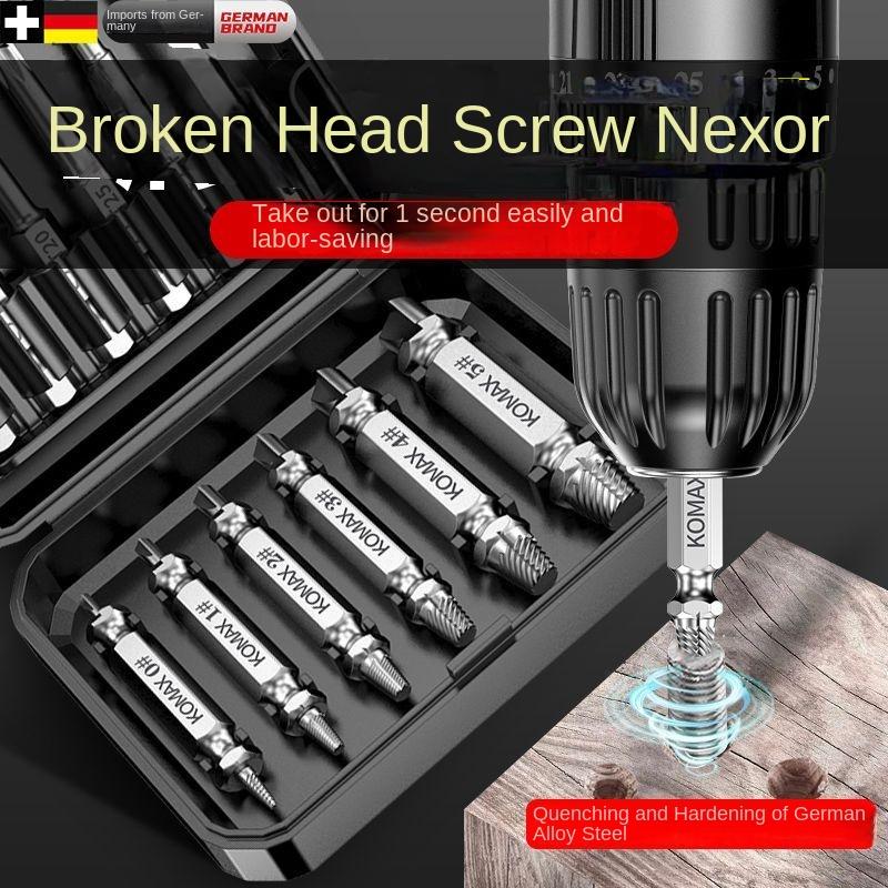 Broken Screw Extractor Kit - Left-Hand Drill Bits & Easy Out - TikTok ...